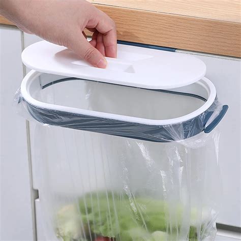 휴대용 플라스틱 쓰레기 봉투 행잉 홀더 가정용 주방 행잉 쓰레기 봉투 보관 랙 캐비닛 도어 선반 홀더 정리함 Aliexpress