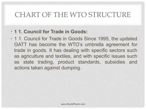 WTO Role And Functions PPTX
