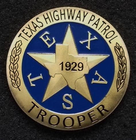 Texas Highway Patrol Dps Police Department Trooper Badge Thp 1929