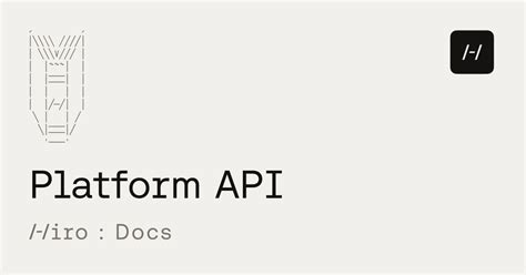 platform api overview hiro docs
