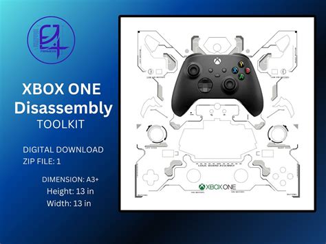 Disassemble Xbox One Template Pdf Download Framed Xbox One Teardown Etsy