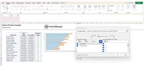 How To Create A Project Timeline In Excel Free Template Included ProjectManager