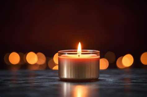 Premium Ai Image A Solemn Moment Of Silence With A Flickering Candle