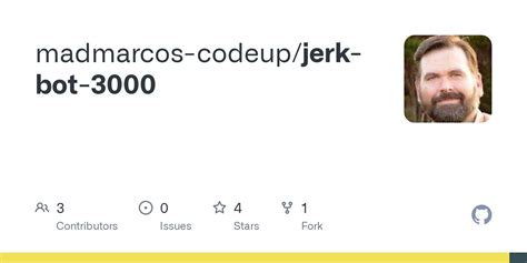 GitHub Madmarcos Codeup Jerk Bot