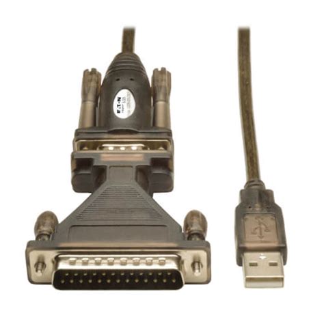 USB To Serial Adapter Cable USB A To DB25 5 Ft Eaton
