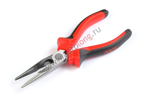 Длинногубцы прямые 180 мм с изолированными ручками AVS DLG0180-S купить ...
