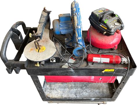 Dolly W Mastercraft Scroll Saw Fire Extinguisher Compressor High