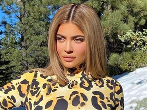 Kylie Jenner Flaunts Her Curves In Snow Leopard Catsuit Celebrity Insider