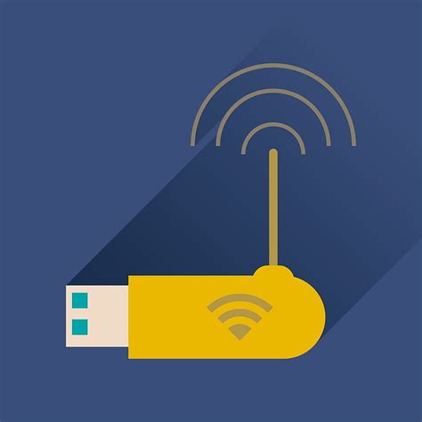 Flat Icon With Long Shadow Wi Fi Modem Vector Eps Ai Uidownload