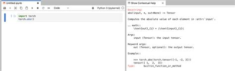 Contextual Help · Issue 1307 · Microsoftvscode Jupyter · Github