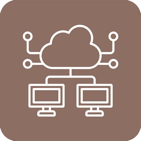 Cloud Computing Line Round Corner Background Icons 14722496 Vector Art At Vecteezy