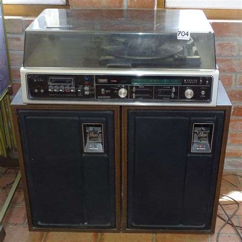 Vintage Zenith Allegro Sound System With Turn Table 8 Track Amfm