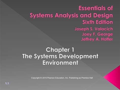 SOLUTION: The systems development environment - Studypool
