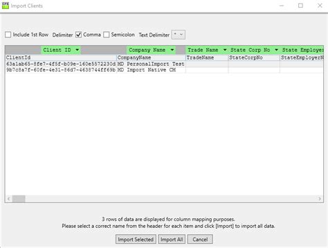 Importing Clients From A CSV File CFS Tax Software Inc