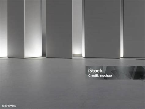 벽에 조명 빛과 그림자빈 콘크리트 방의 3d 렌더링 현대 건축 디자인 0명에 대한 스톡 사진 및 기타 이미지 0명 3차원 형태 가정의 방 Istock