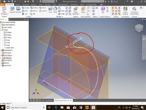 how do i fix the self intersecting loop in my 3d sketch grabcad