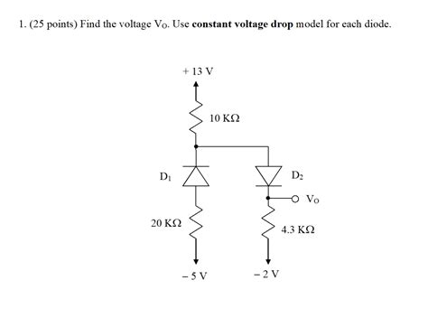 Solved Points Find The Voltage Vo Use Constant Chegg Com