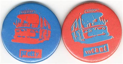 A Pair Of Original Badges Promoting The Release Of “pretty Vacant” July