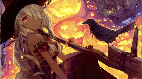 Cute Anime Halloween Wallpapers Wallpaper Cave