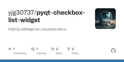 github yjg30737 pyqt checkbox list widget pyqt qlistwidget for