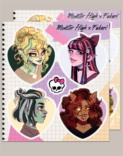 Monster High Sheet Kaker Marie Kanker Mini Art Dump Rededdneddy