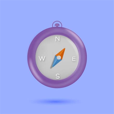 Premium Vector Compass Realistic D Illustration