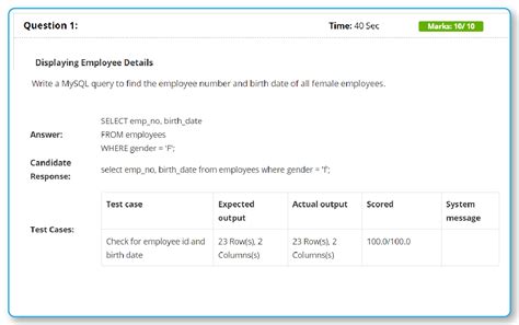 Dblysis Hire The Best Database Sql Programmer With Mettls Database Simulator