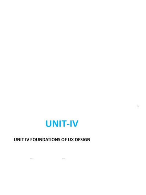 Ccs370 Ui Ux Design Unit 4 Pdf Software Prototyping Usability