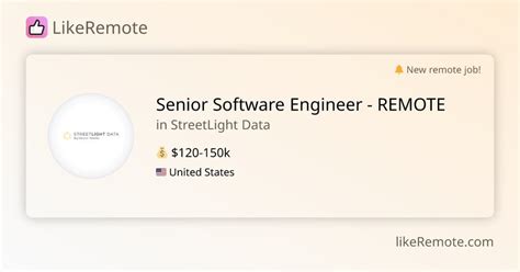 📩 Senior Software Engineer Remote At 🏢 Streetlight Data Salary 💰