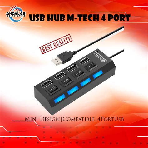 Jual USB HUB SAKLAR ON OFF PERPANJANGAN PENYAMBUNG USB 4 PORT 7 PORT LED MURAH Shopee Indonesia