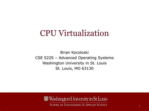 PPT CPU Virtualization PowerPoint Presentation Free Download ID 1034600