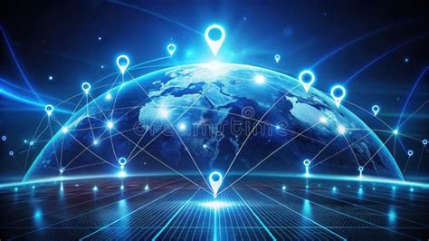 Global Network Connections A Visual Representation Of Worldwide Digital Interconnectivity