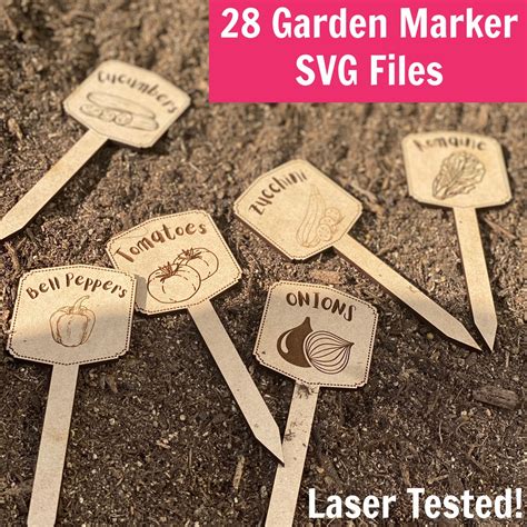 Digital Download Garden Marker Svg Garden Stakes Laser Cut File