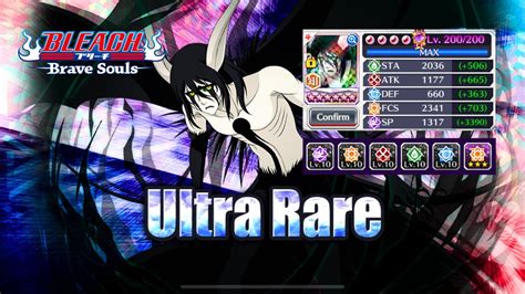 Bleach Brave Souls Max Transcended Ulquiorra Resurrección Segunda