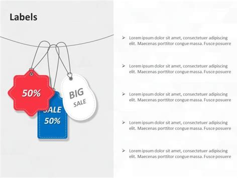Shopping Labels Powerpoint Template