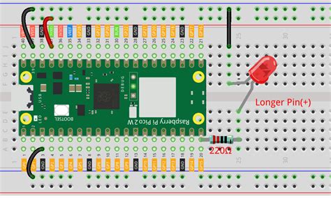 21 Hello Led — Sunfounder Pico 2 W Starter Kit For Raspberry Pi Pico