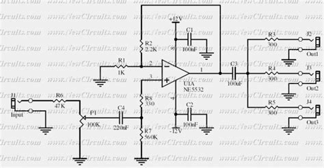 Audio Splitter Under Preamplifier Circuits 5952 Next Gr