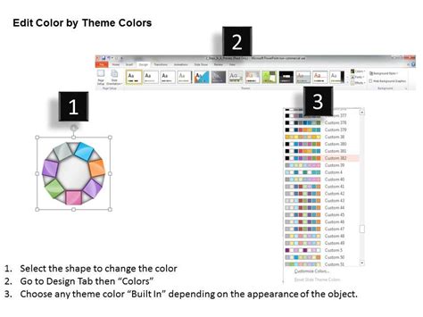 1114 Seven Staged Data Representation For Business Powerpoint Template