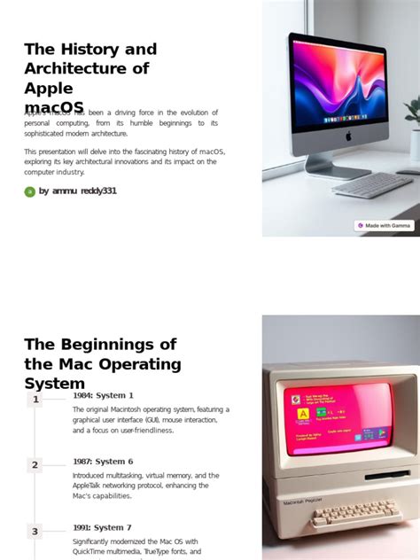 The History And Architecture Of Apple Macos Pdf Mac Os Graphical
