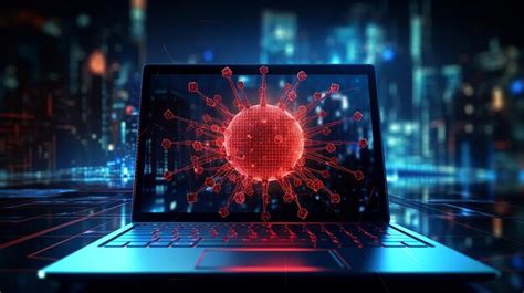 Visualization Of Cyber Attacks Concept Of Data Security Premium Ai