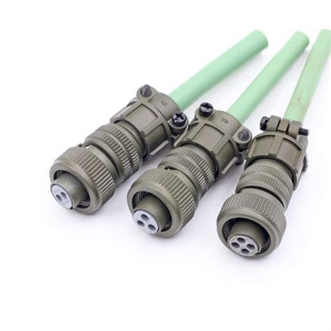 Mil 5015 Field Wireable Ms3106a Accelerometer Cable Connector Shine Industry