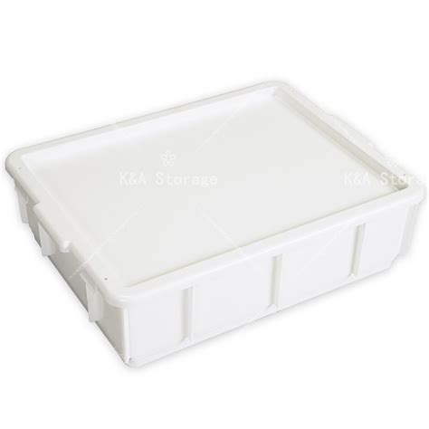 Stackable Tote Box With Lid L Minimum Order Quantity Gooya
