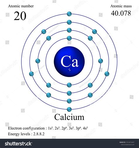 Bohr Model Diagram Calcium Using Atomic 20 Of N 20 Electron