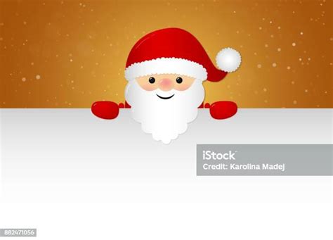 메리 산타 클로스 Copyspace크리스마스 카드의 개념으로 카드를 들고 벡터입니다 12월에 대한 스톡 벡터 아트 및 기타