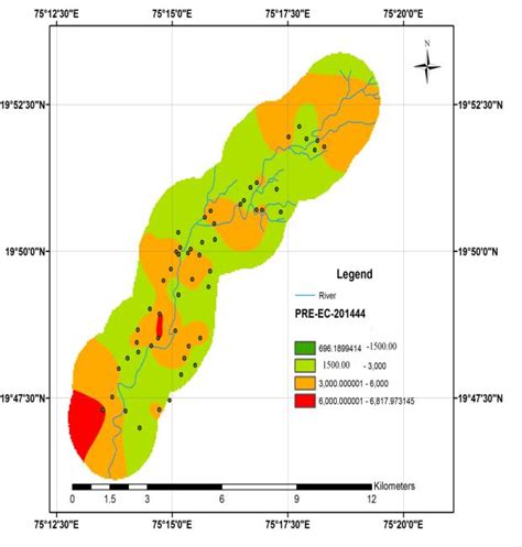Pre Monsoon Spatial Variation Map Of Ec Fig 8 Post Monsoon Spatial