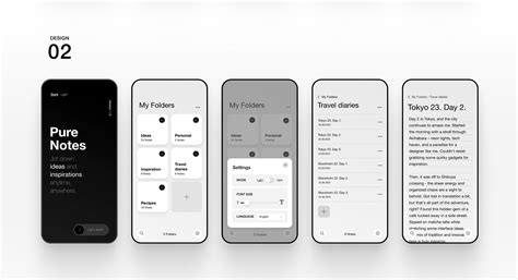 Pure Notes Ui Design Behance