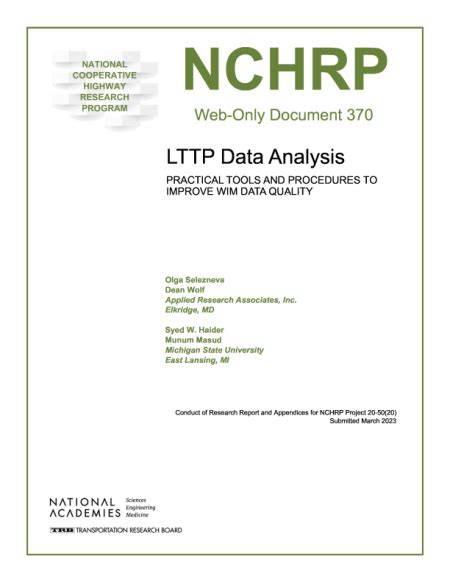 Ltpp Data Analysis Practical Tools And Procedures To Improve Wim Data Quality The National