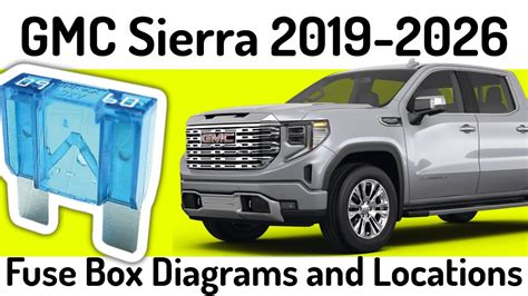 2019 2026 Gmc Sierra Fuse Box Diagrams And Fuse Panel Locations Youtube