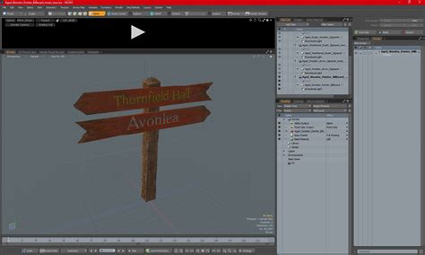 Aged Wooden Pointer Billboard 3d Model 19 3ds Blend C4d Fbx Max Ma Lxo Obj Free3d