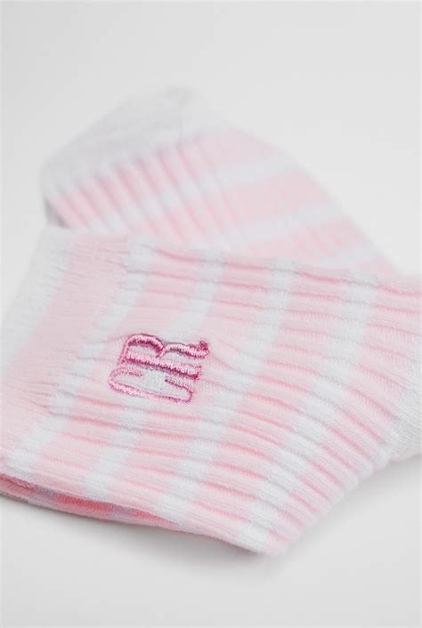 Mineral Pink Rib Quarter Crew Sock Accessories Country Road